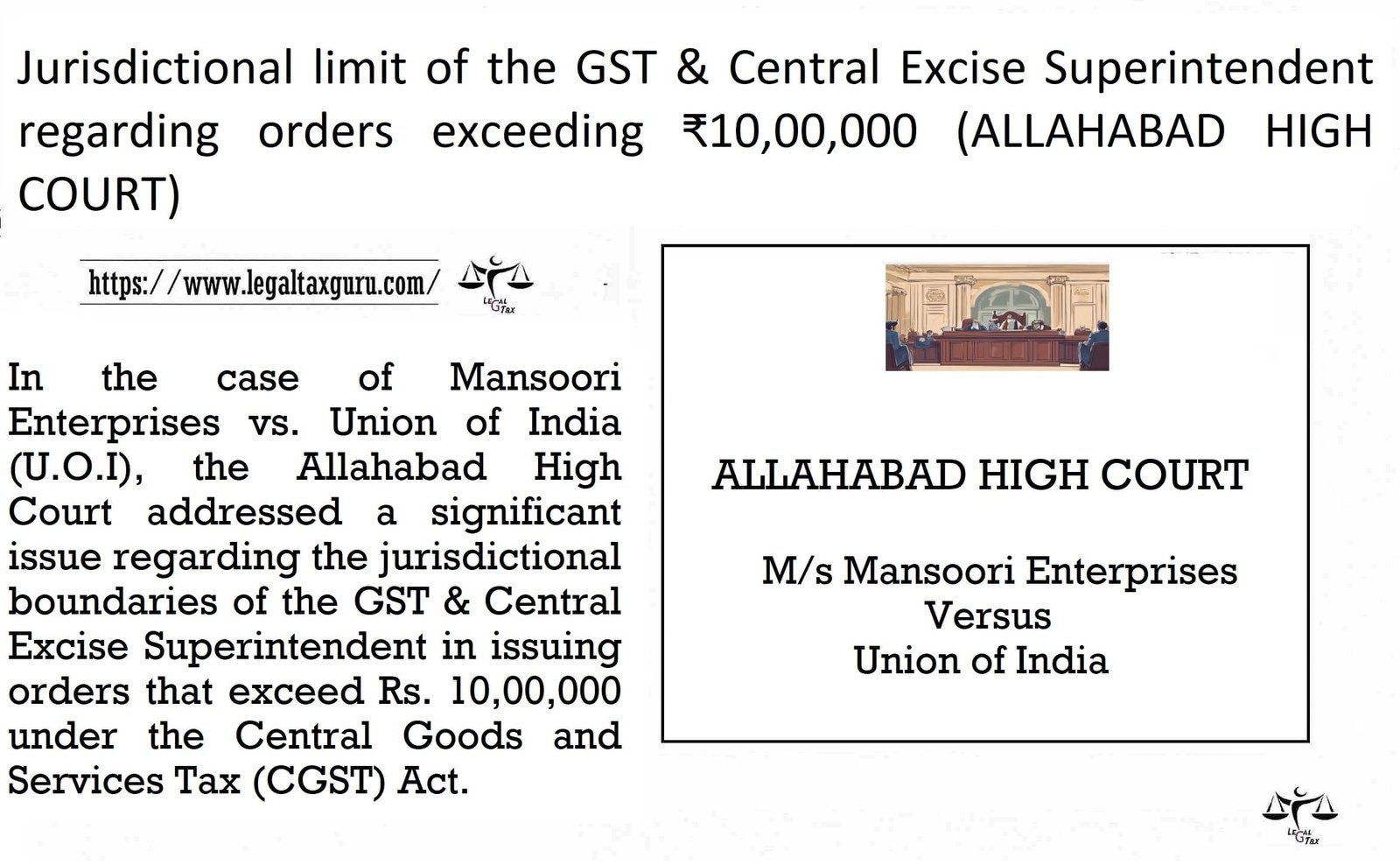 GST Superintendent Limit ₹10L: Allahabad HC Ruling