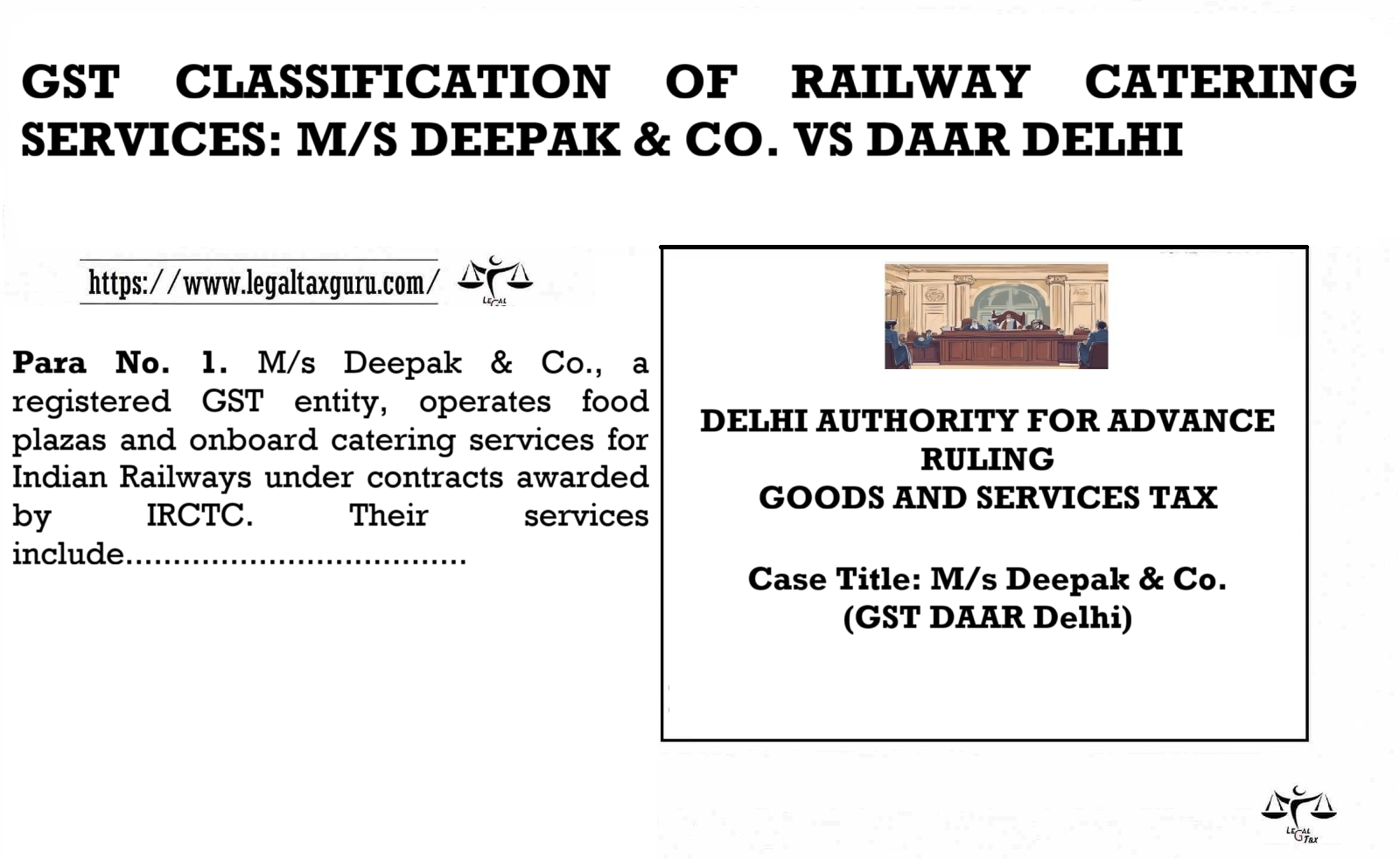 Ms Deepak & Co. (GST DAAR Delhi) | Legal Tax Guru | Criminal ...